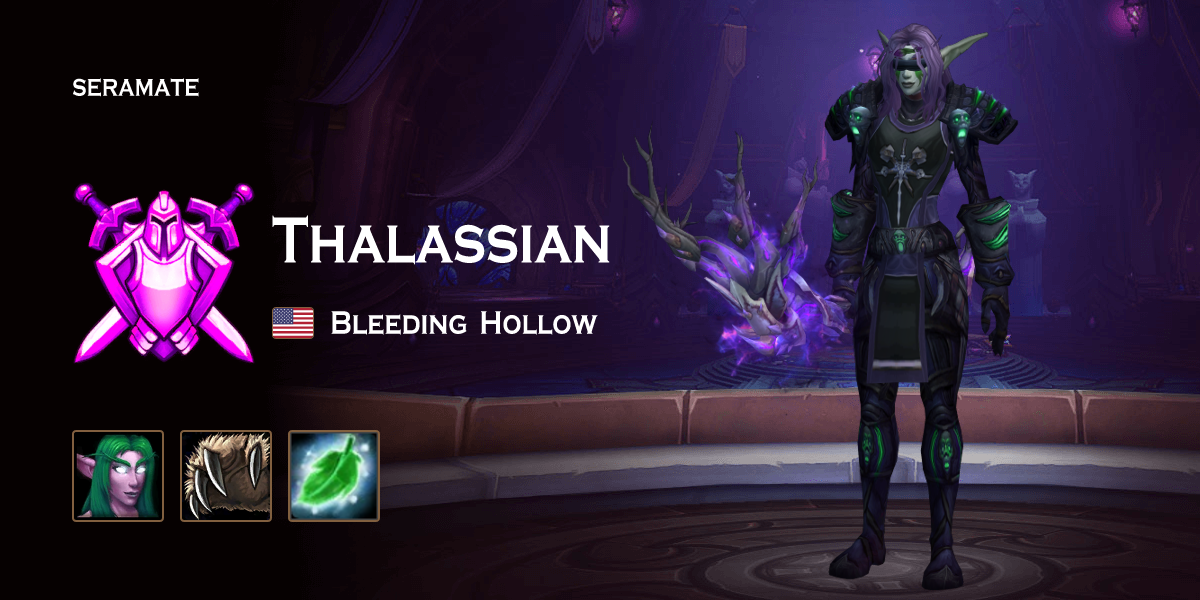 Thalassian @ Bleeding Hollow (US) · Seramate · WoW PvP Leaderboards, Arena Activity, Character ...
